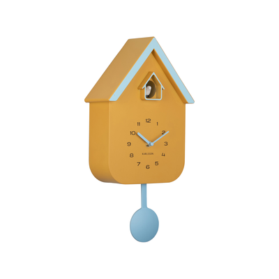 Loods 5 - Wandklok Dupla Color Koekoek Mango Geel