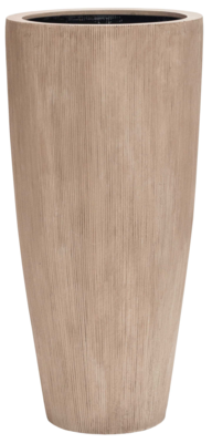 Plantenpot Java big stripe beige Ø47 x H100 cm